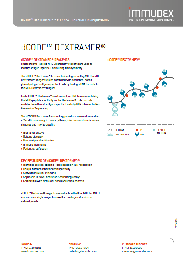 dCODE Dextramer® (HiT) | Immudex